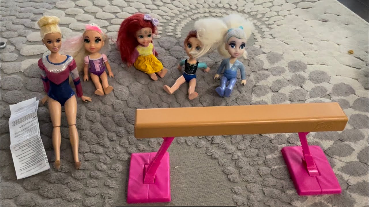 Gymnastics class with Coach Barbie! - YouTube