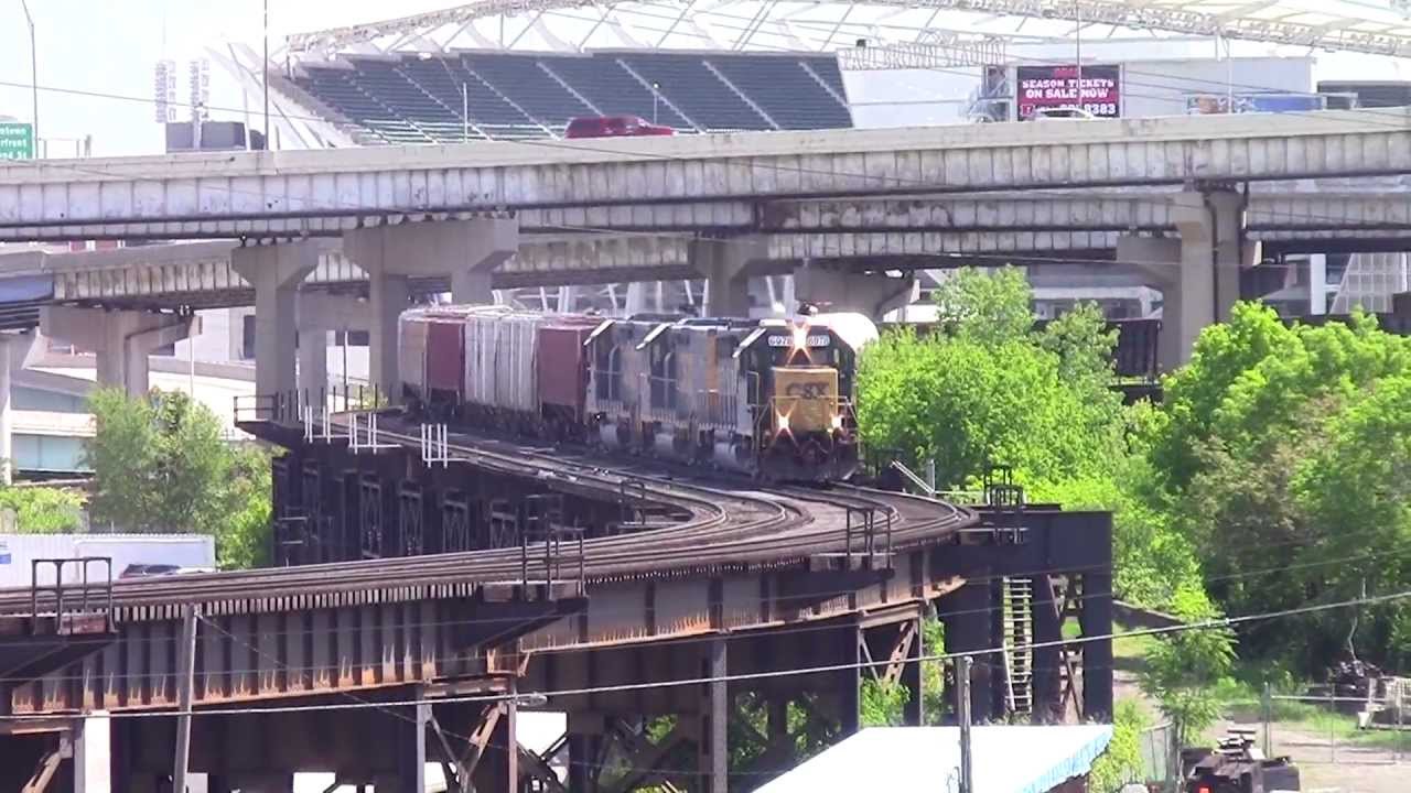 CSX and IORY at Gest Street Cincinnati - YouTube