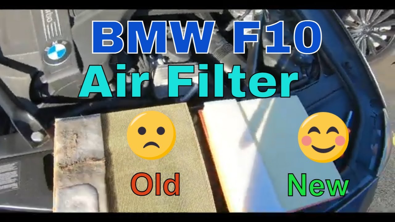 BMW F10 535i Air Intake Filter Replacement - YouTube