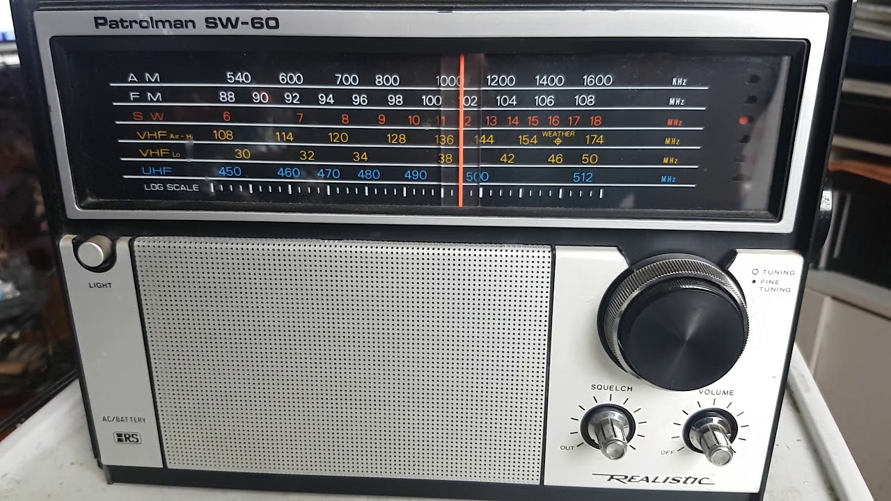 Radio Marti received on Realistic Patrolman SW-60 with telescopic ...