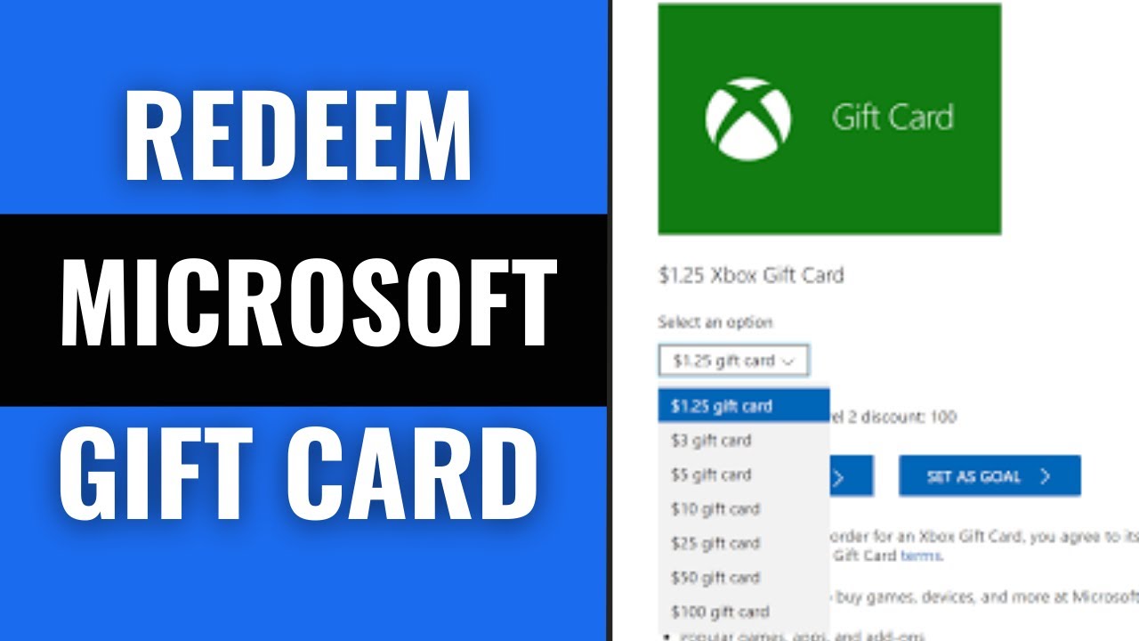 How to Redeem Microsoft Gift Card - YouTube