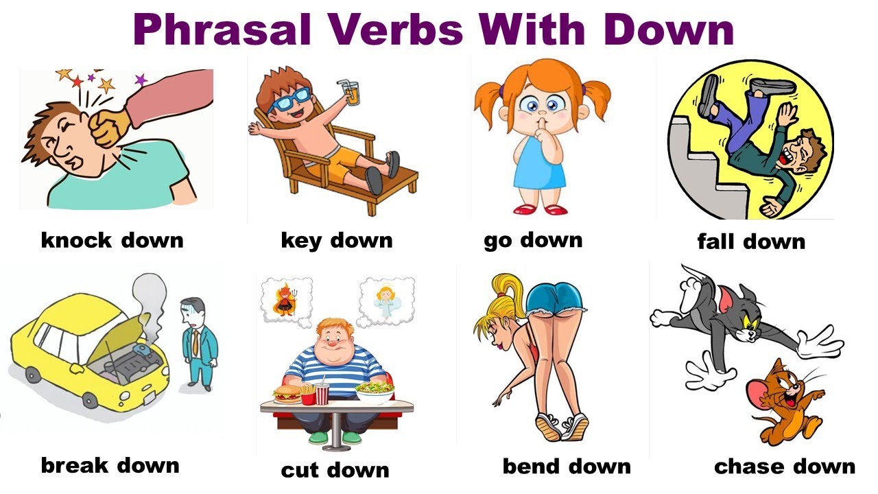 Vocabulary:phrasal verbs with down | 30 phrasal verbs in English ...