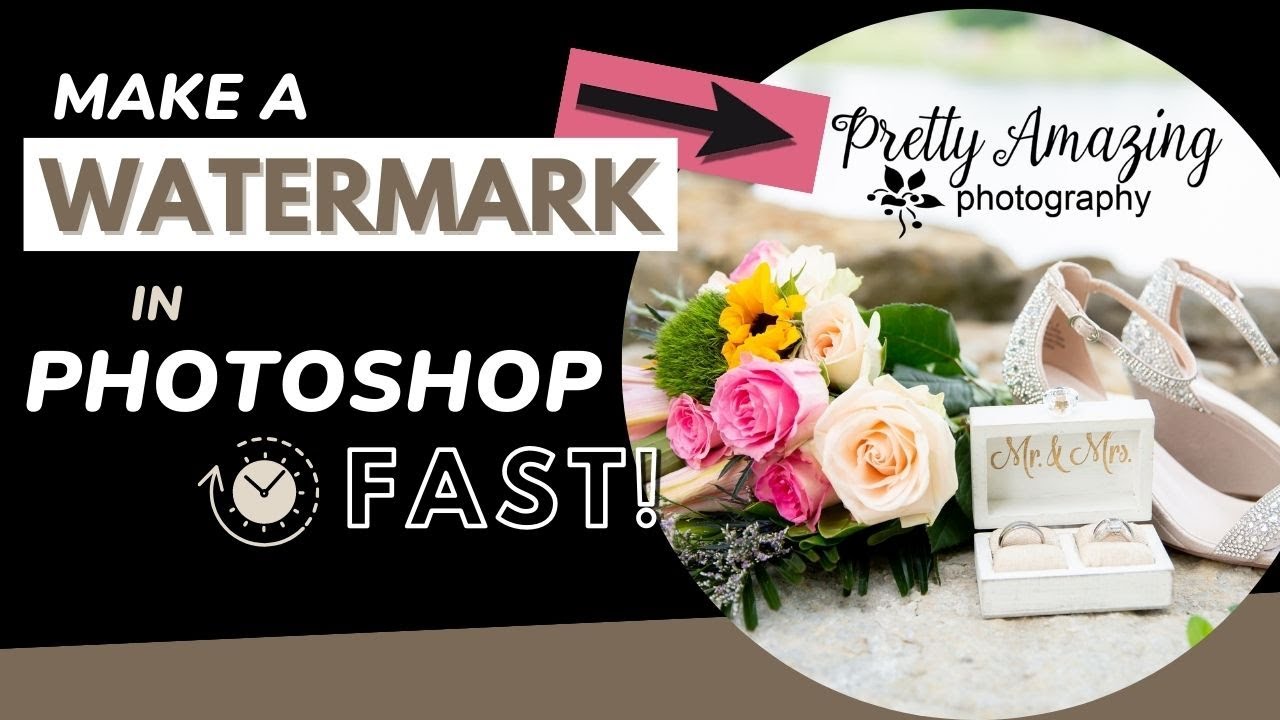 Make a Watermark in Photoshop FAST! - YouTube
