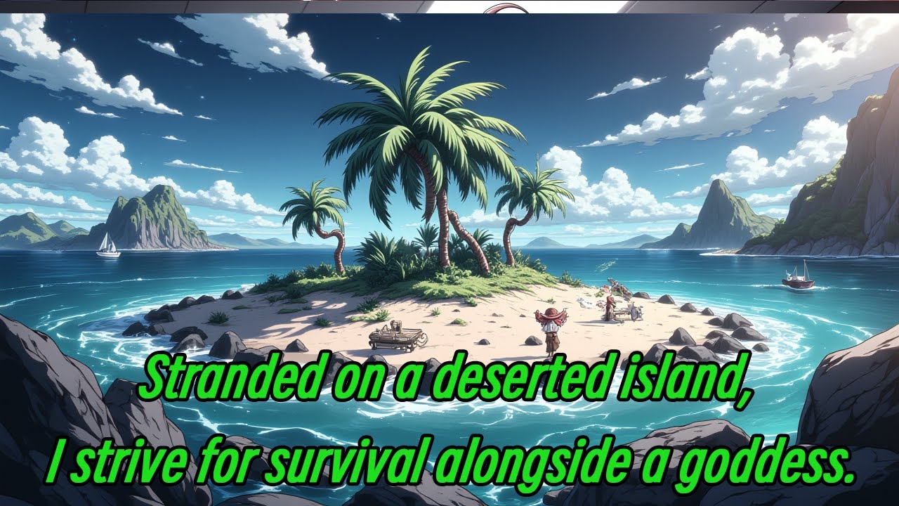 Stranded on a deserted island, I strive for survival alongside a ...