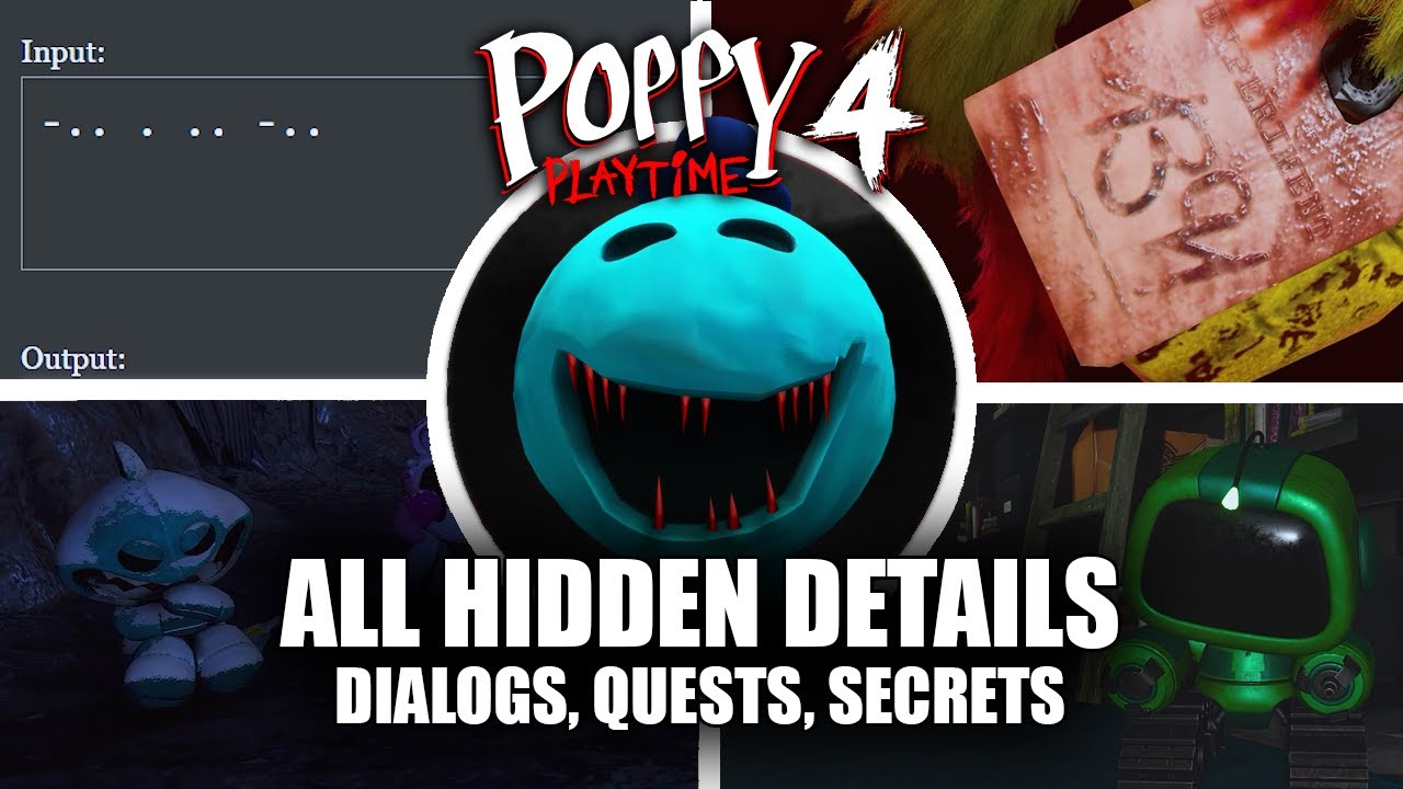 Poppy Playtime: Chapter 4 - ALL Hidden Details & Dialogs & Quests ...