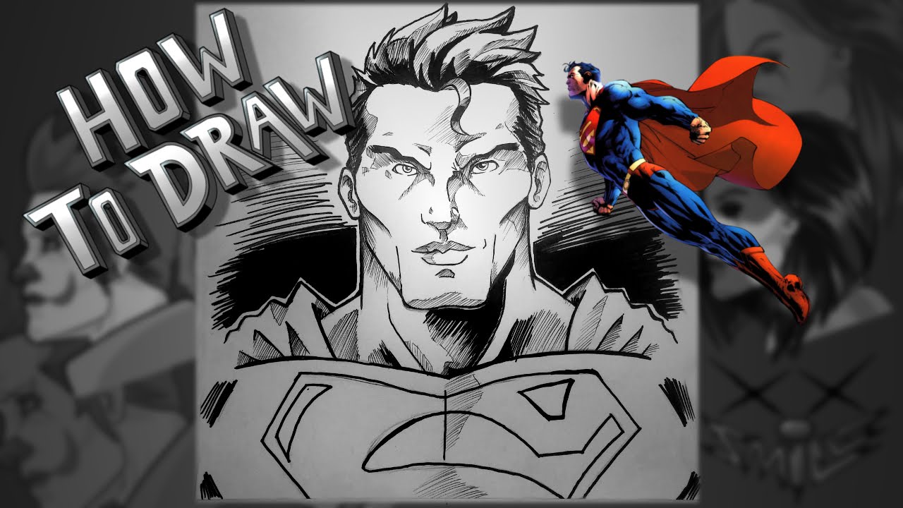 How To Draw Superman Part 2 of 2. Inking - Smile Comic - YouTube