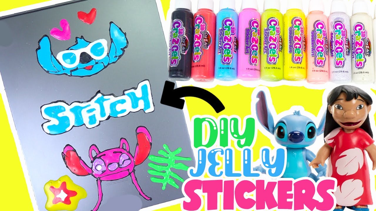 Lilo and Stitch DIY Jelly Stickers Activity Kit! Crafts for Kids - YouTube