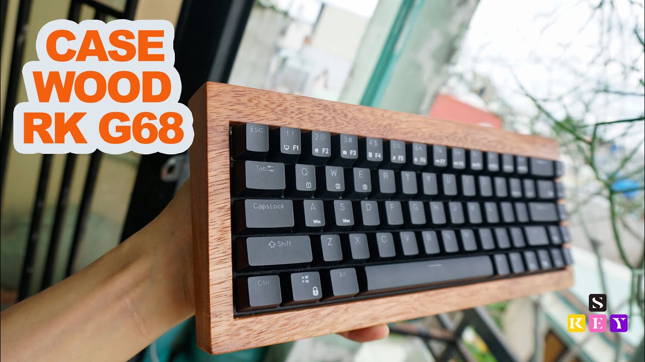 Mechanical Keyboard Wooden Case RKG68 - Review Vỏ Gỗ RK G68, Nhiều ...
