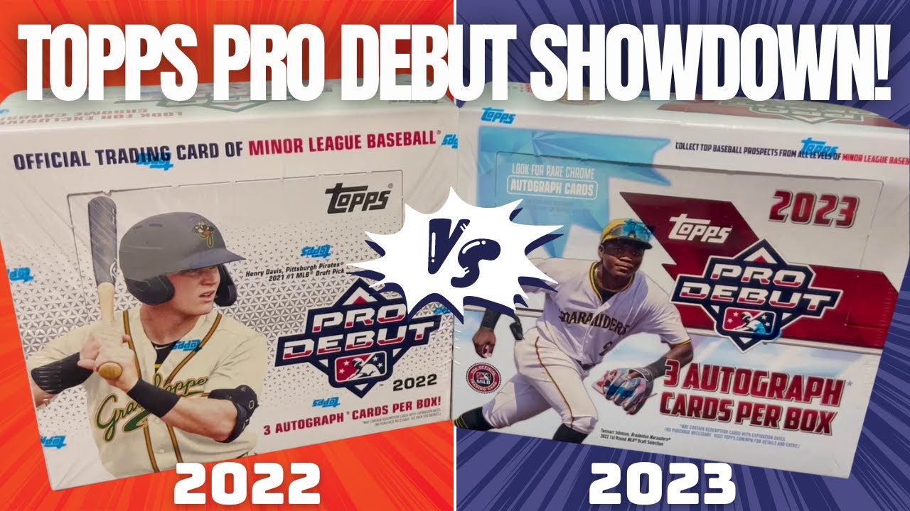 TOPPS DEBUT SHOWDOWN! 2022 vs 2023 Topps Pro Debut Jumbo Box | Card ...