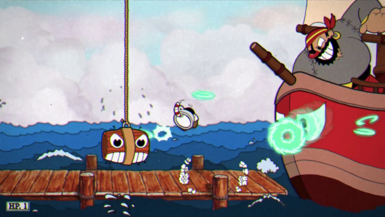 CupHead Boss Fight #12 - Captain Brineybeard - YouTube