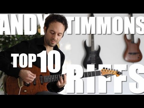 Andy Timmons - My Top 10 Guitar Riffs - YouTube