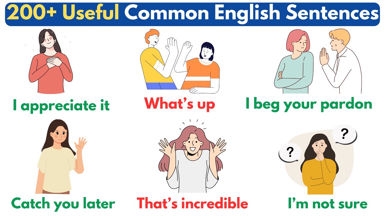 200+ Common English Sentences For Daily Life | Daily Use English ...