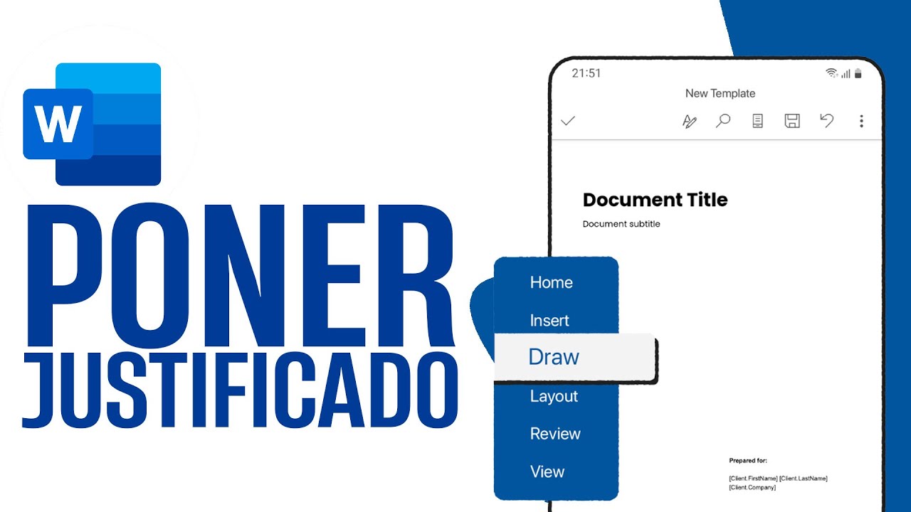 Cómo JUSTIFICAR un TEXTO en Word en Celular - Guia Completa - YouTube