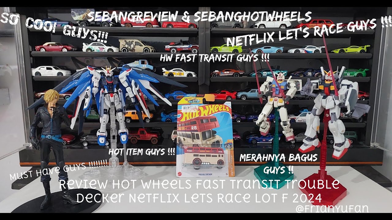Review Hot Wheels Fast Transit Trouble Decker Netflix Lets Race - YouTube