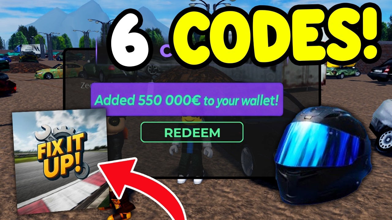 ALL *WORKING CODES* FOR FIX IT UP IN MARCH 2026! ROBLOX FIX IT UP CODES ...