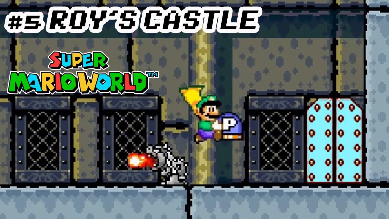 Roy's Castle #5 | All Dragon Coins | Super Mario World - YouTube