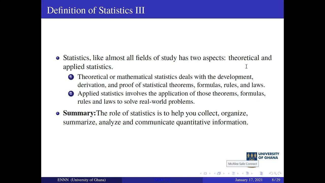 STAT 111 Lecture 1 - YouTube