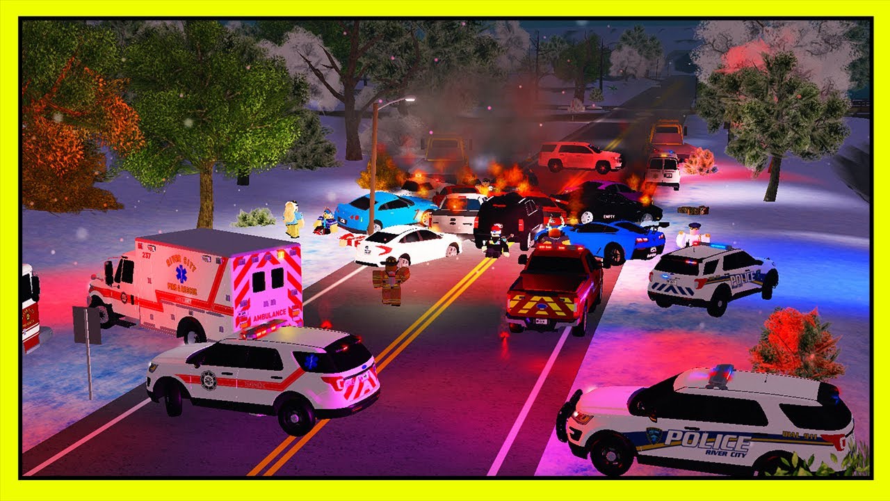 MASSIVE 12 CAR PILE UP!! *MANY DEATHS* (ERLC Roblox Liberty County ...