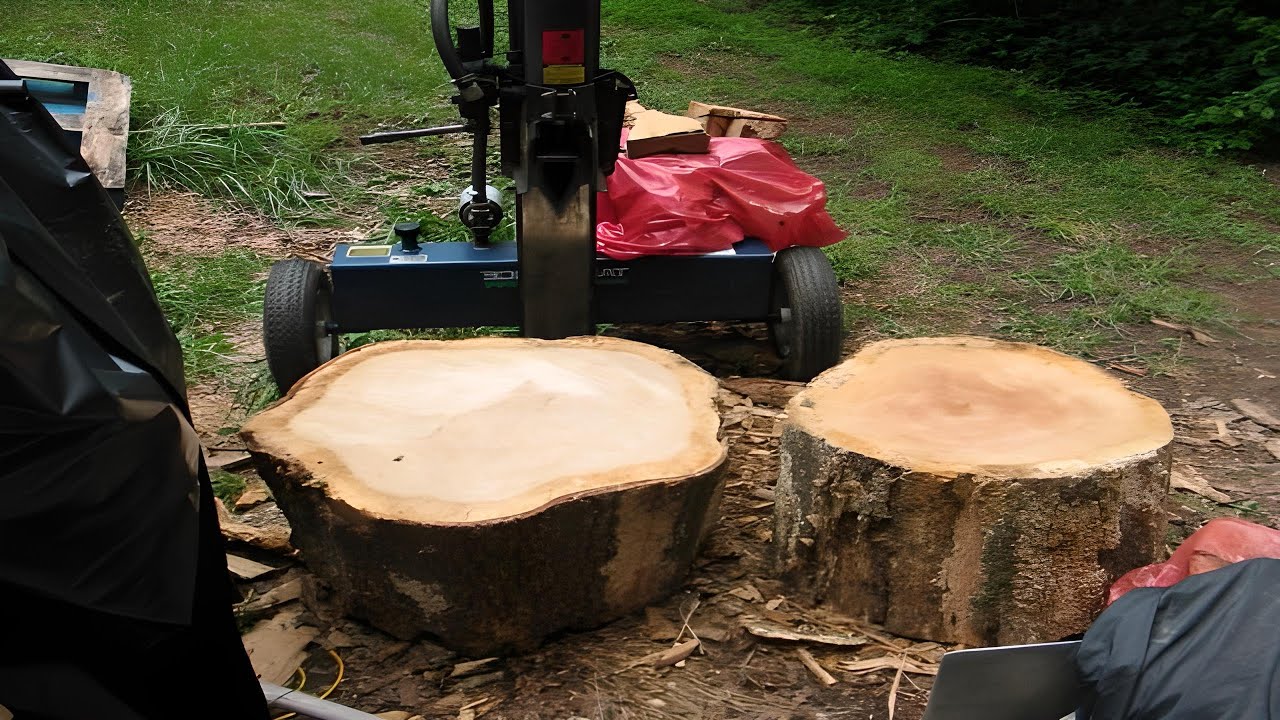 🔥CRAZY Powerful Wood Splitting Machines Hydraulic Horizontal Vertical ...