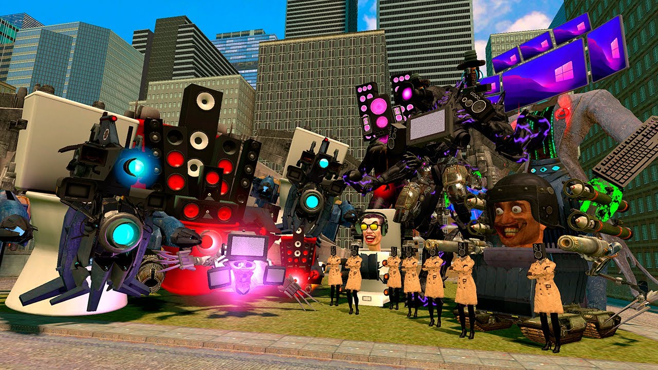 NEW ALL UPGRADED TITANS MULTIVERSE vs ALL UPGRADED SKIBIDI TOILETS In ...
