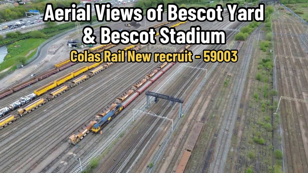Aerial Views of Bescot Yard and Bescot Stadium | Inc. Colas Rail 59003 ...