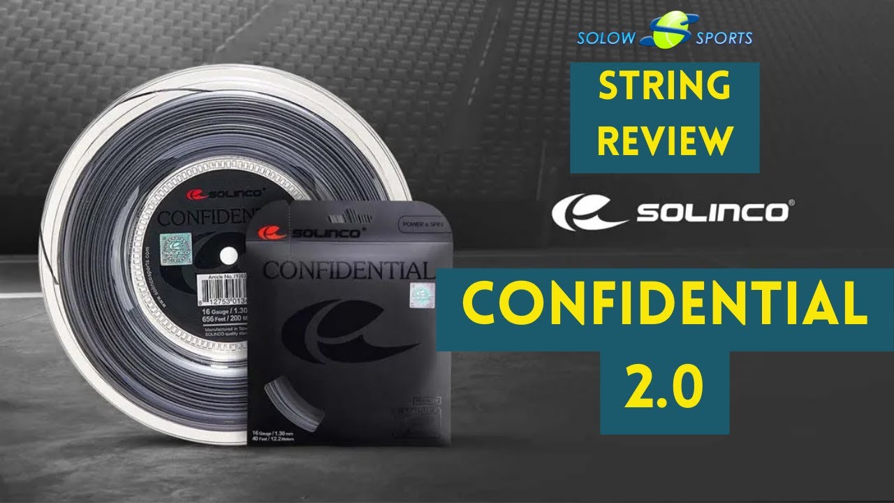 Solinco Confidential 2.0 Tennis String Review - YouTube