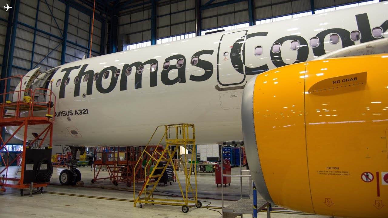 Thomas Cook Airlines Maintenance Hangar Tour at Manchester Airport ...