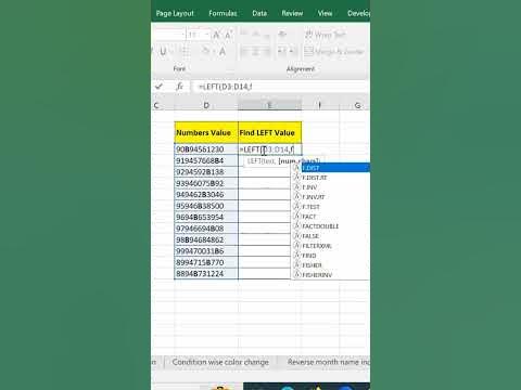 Excel Tip | Useful Excel Formula 🔥 | Left & Find Functions in Excel#howto #excel - YouTube