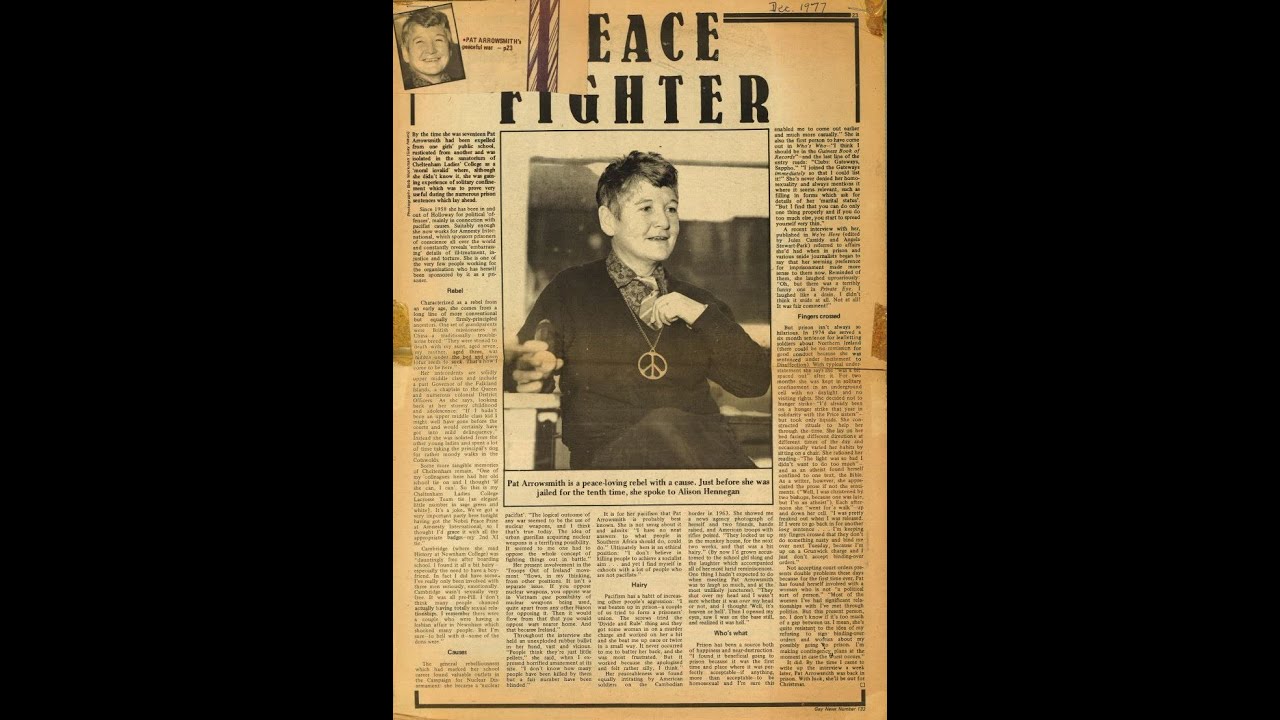 Pat Arrowsmith: A Life in Archives - YouTube