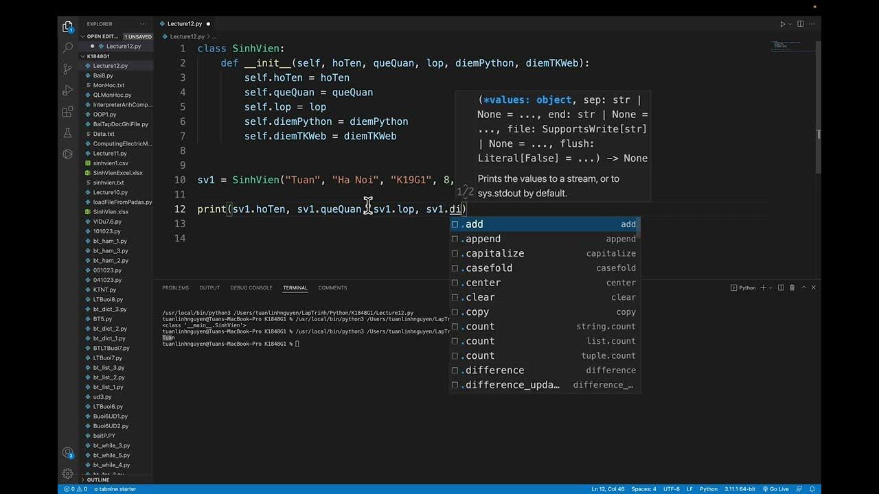 Lập trình hướng đối tượng (OOP) trong Python - YouTube