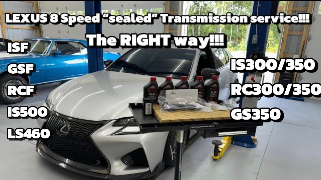Lexus ISF, GSF, RCF, IS500, and LS460 8 speed automatic transmission ...
