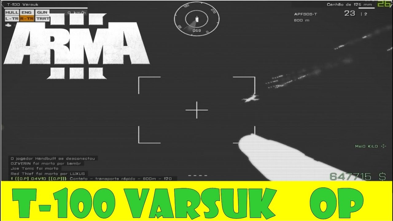 Arma 3 KOTH - T-100 Varsuk OP - YouTube