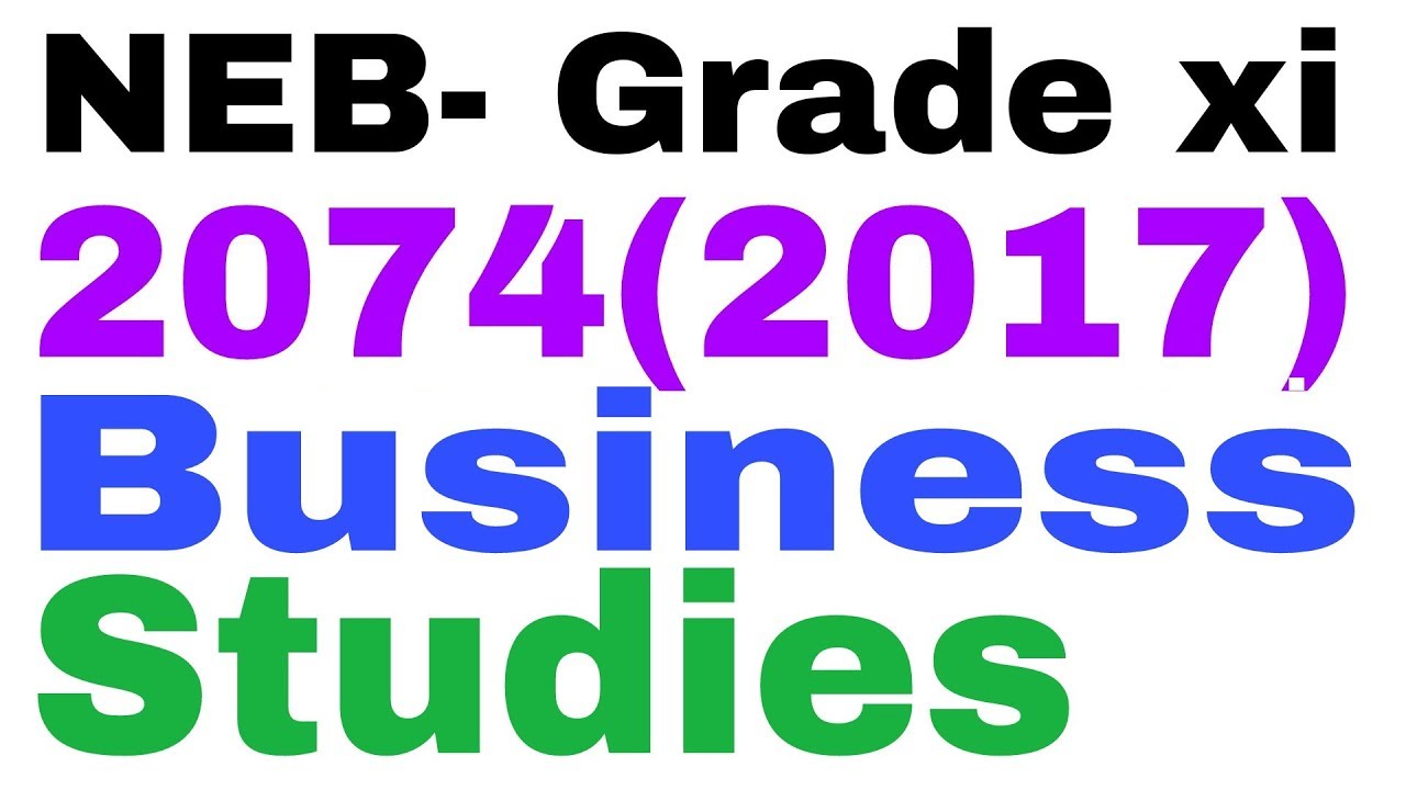 NEB(HSEB) questions paper 2074 by maths nepal,class 11 business studies ...