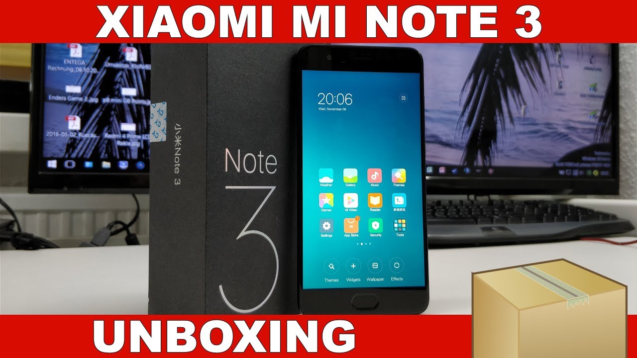 Xiaomi Mi Note 3 Unboxing - YouTube