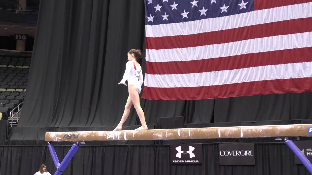 Delanie Harkness - Balance Beam - 2014 P&G Championships - Jr. Women ...