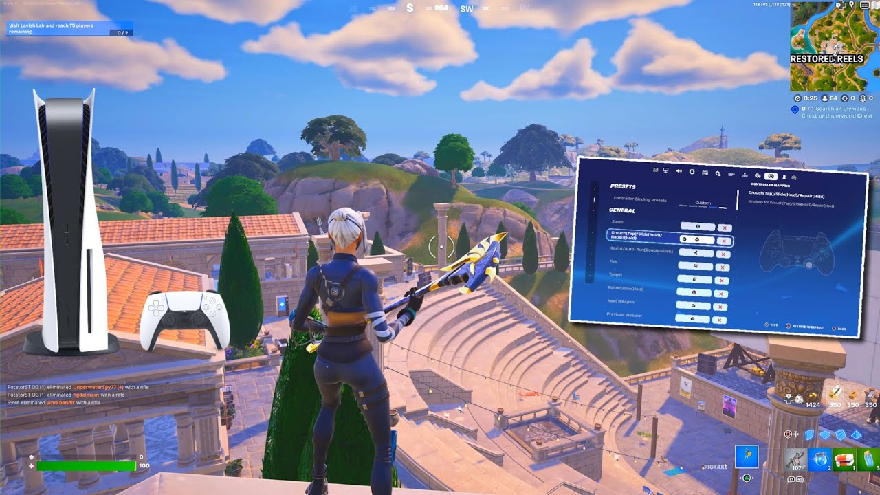 NEW Chapter 5 Season 2 PS5 Gameplay + BEST AIMBOT Controller Settings ...