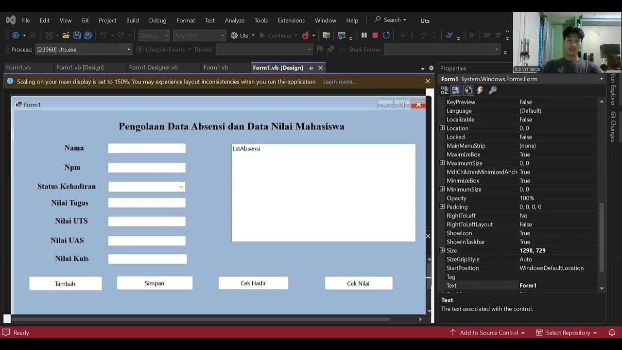 Mengelola Data Absensi dan Nilai Mahasiswa (demo program) - YouTube