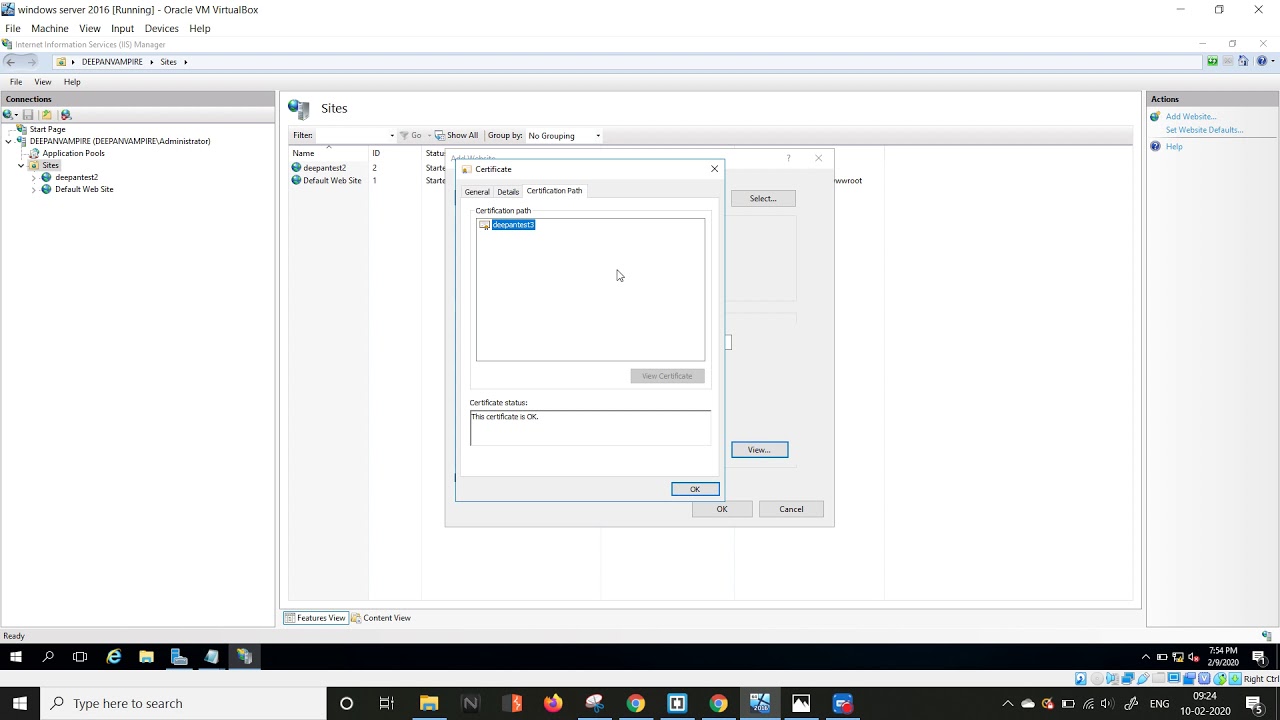 IIS- HTTPS SETUP PROCESS - YouTube