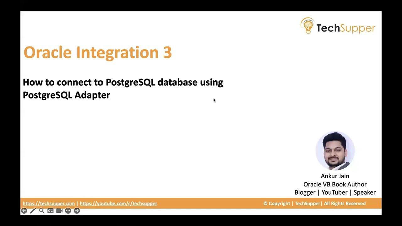 How to connect to PostgreSQL database in Oracle Integration - YouTube