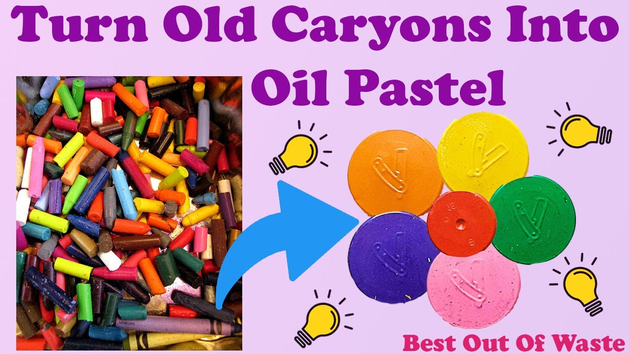 How To Make Oil Pastels From Waste Crayons | Craft Box - YouTube