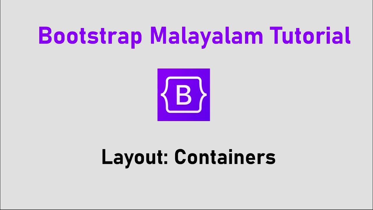 3 Containers Bootstrap Malayalam Tutorial - YouTube