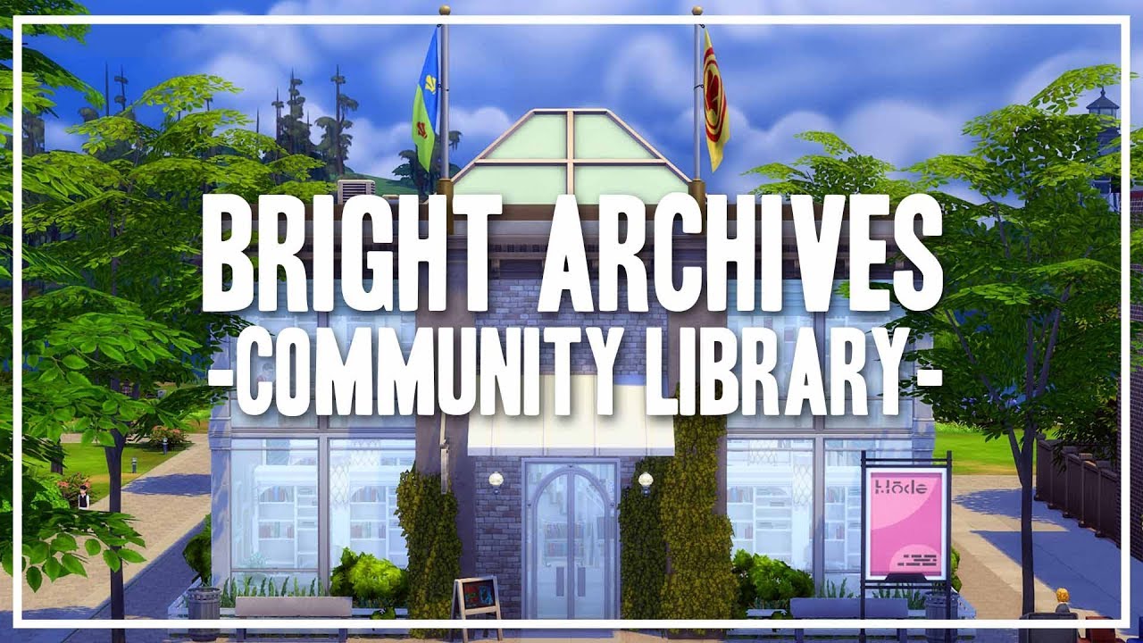 Bright Archives [Library] - The Sims 4 Speed Build - YouTube
