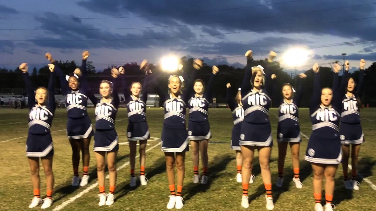 Merritt Island Christian Cheerleaders On Senior Night - YouTube