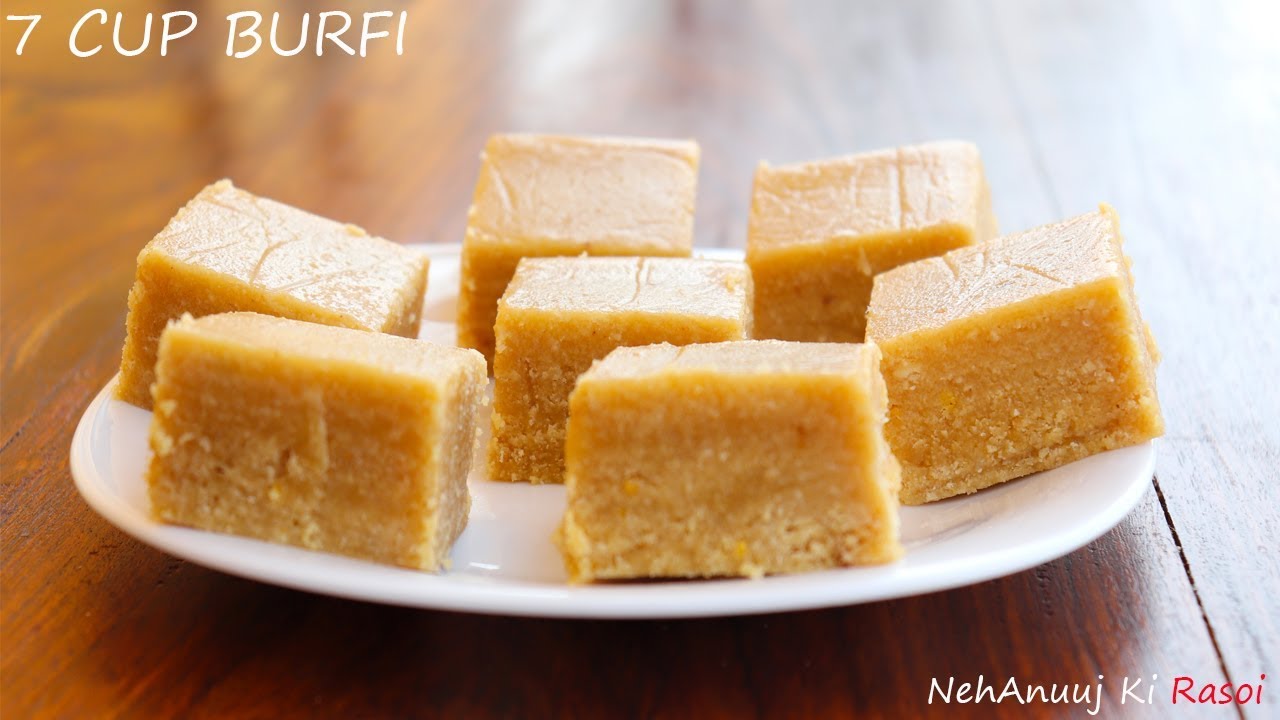 7 Cup Burfi Recipe | Yummy Burfi Prepared With Seven Cups Of ...