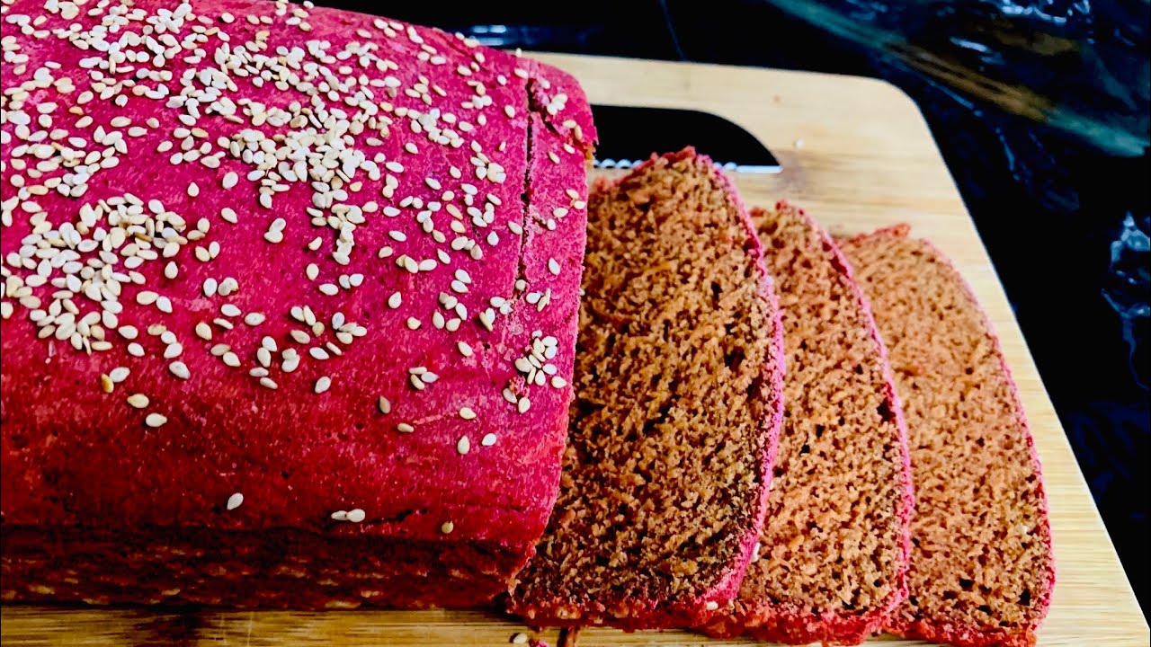 Multigrain - Beetroot Bread | Eggless Bread | Homemade Bread | Healthy ...