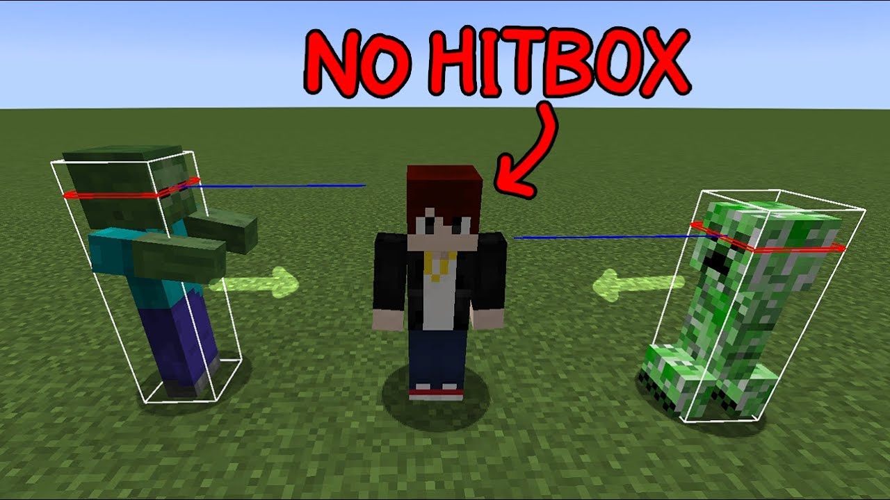 Can mobs attack a player with no hitbox? - YouTube