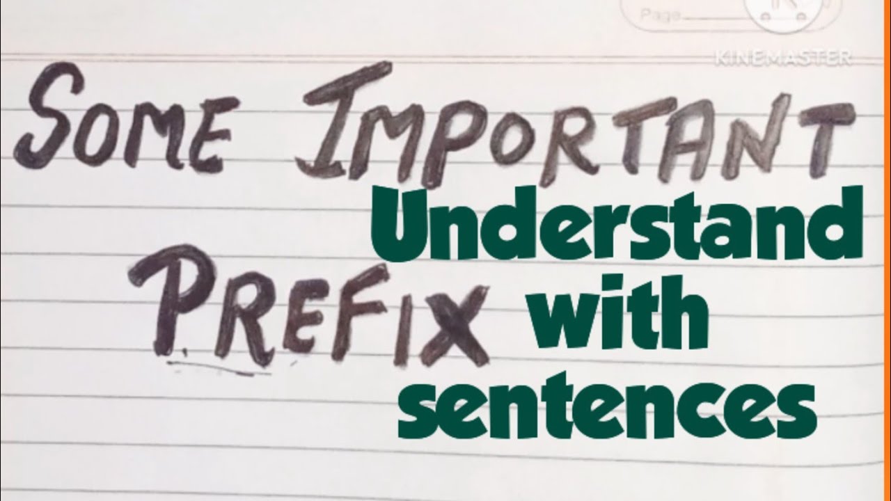 Prefix| How to add prefix| English Grammar| English Grammar rules - YouTube