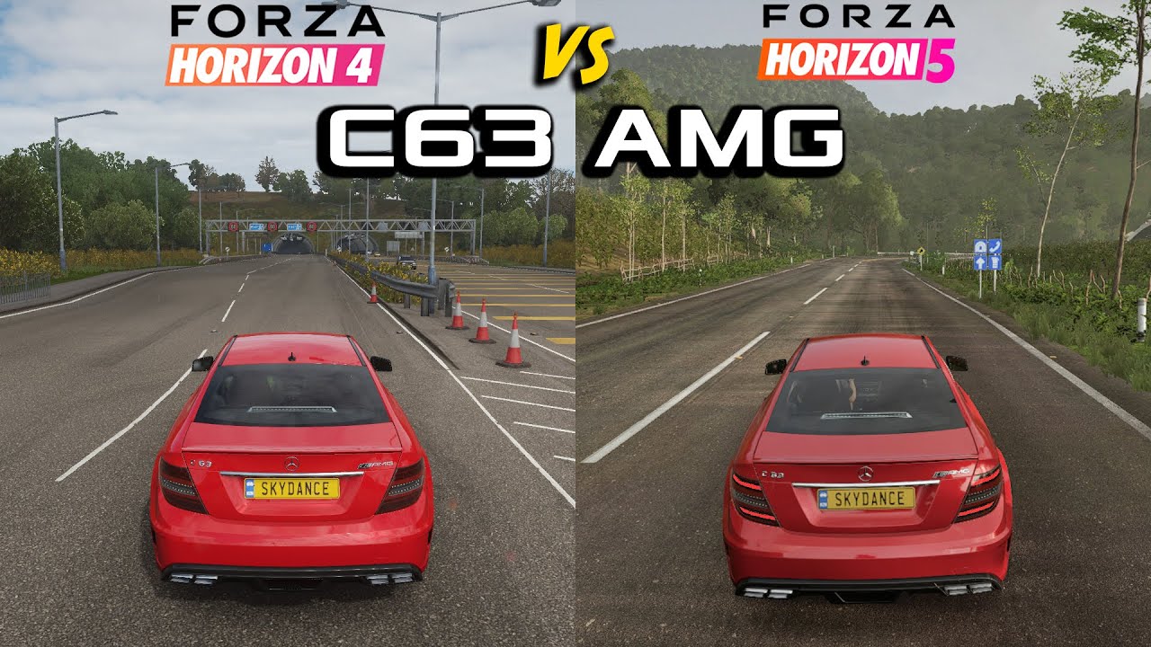 Forza Horizon 5 VS Forza Horizon 4 - Sound comparison Mercedes-Benz C63 ...