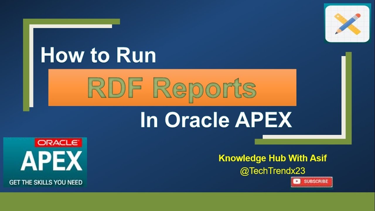 19 How To Call Rdf Report In Oracle Apex Youtube 1501