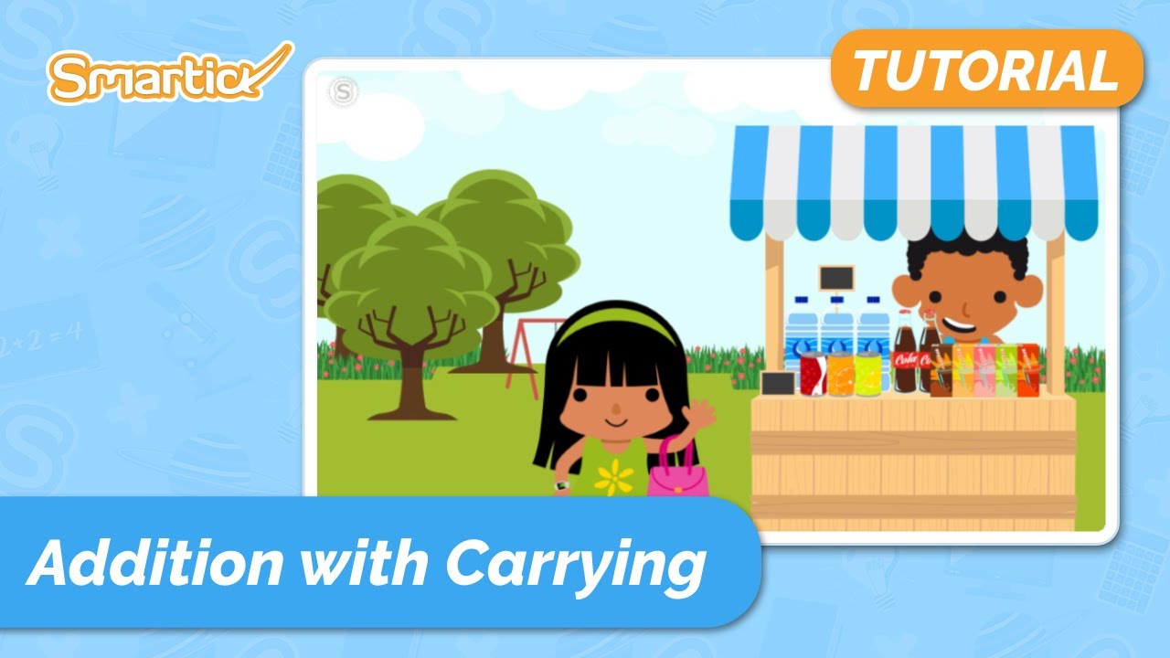Vertical Addition With Carrying - Smartick - YouTube